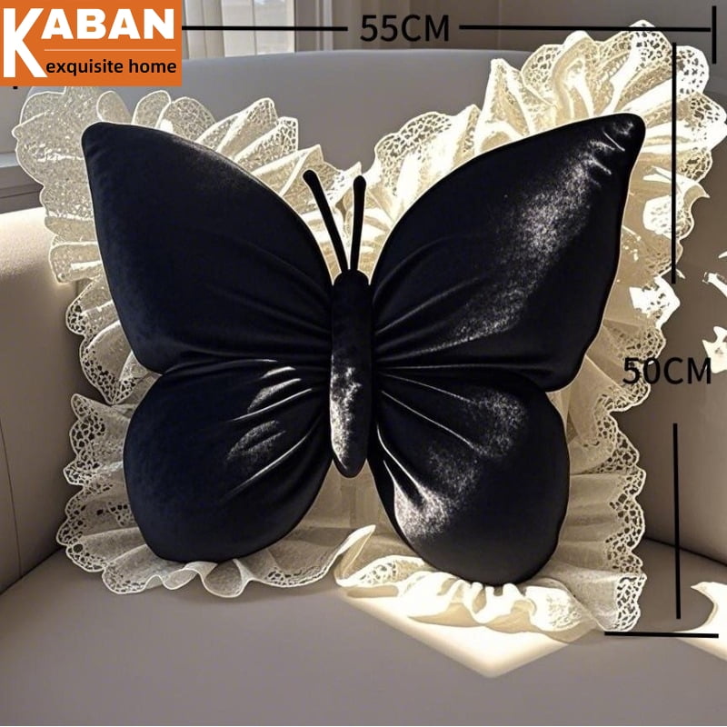 55CM*50CM,Bow-shaped throw pillow, office cushion, living room, bedroom ...