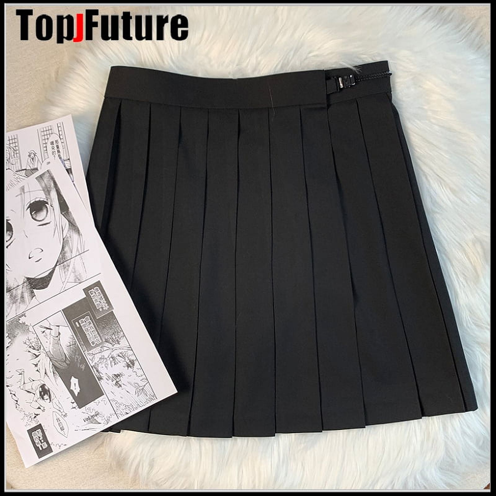 55CM Plus School Uniforms Girls Solid Color Pleated JK Suit High School ...