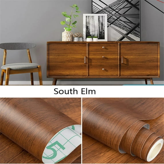 55CM Wide Wood Decor Paper for Furniture Waterproof Vinyl Wall Sticker ...