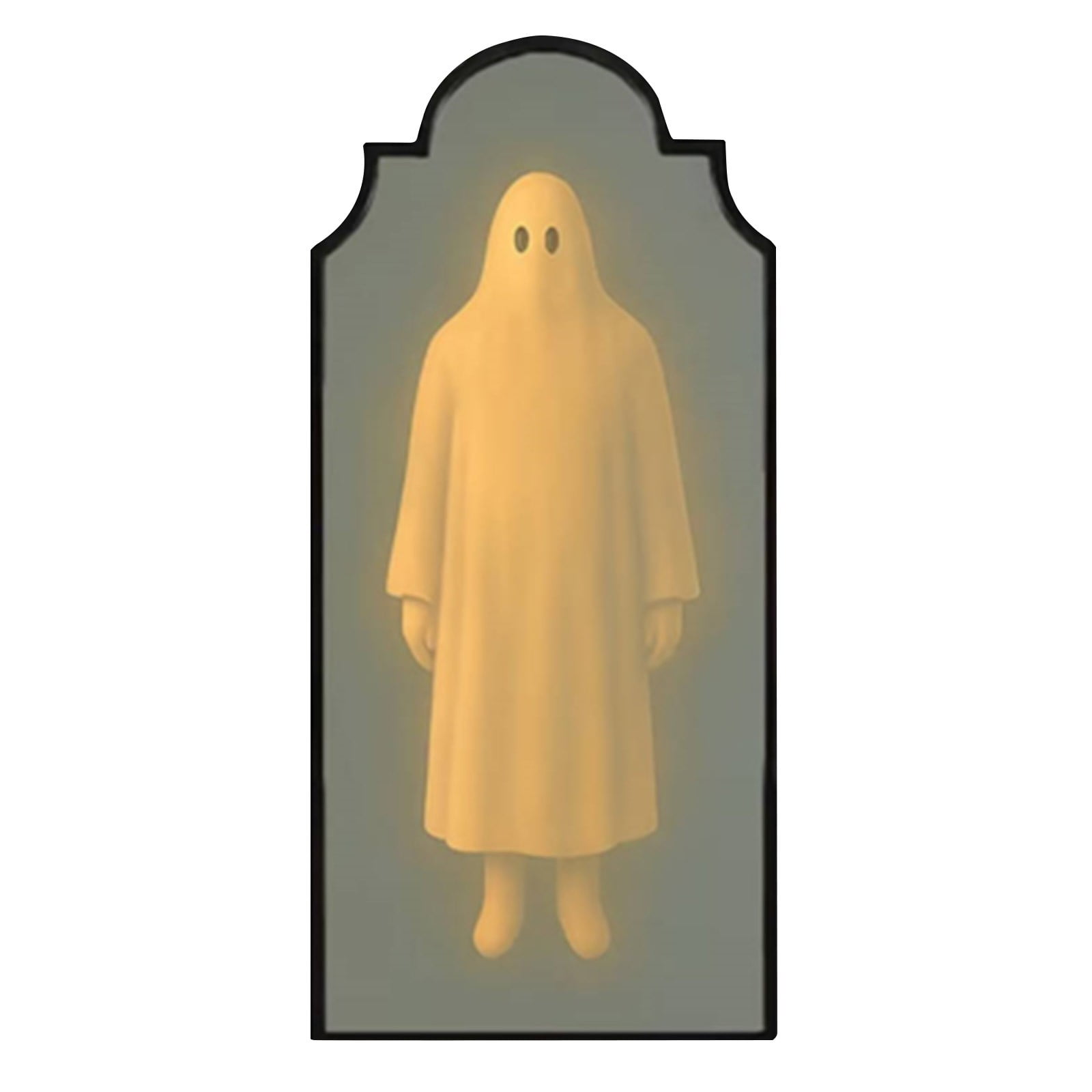 55Cm Halloween Ghost Mirror - 2025 Spooky Decorative Wall Mirror For ...