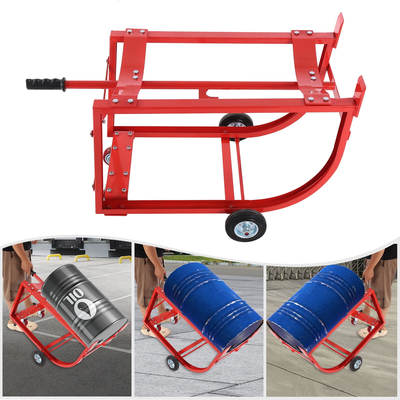 55Gal Drum Cradle, Movable Drum Cradle, Drum Stand Labor-saving Tool ...