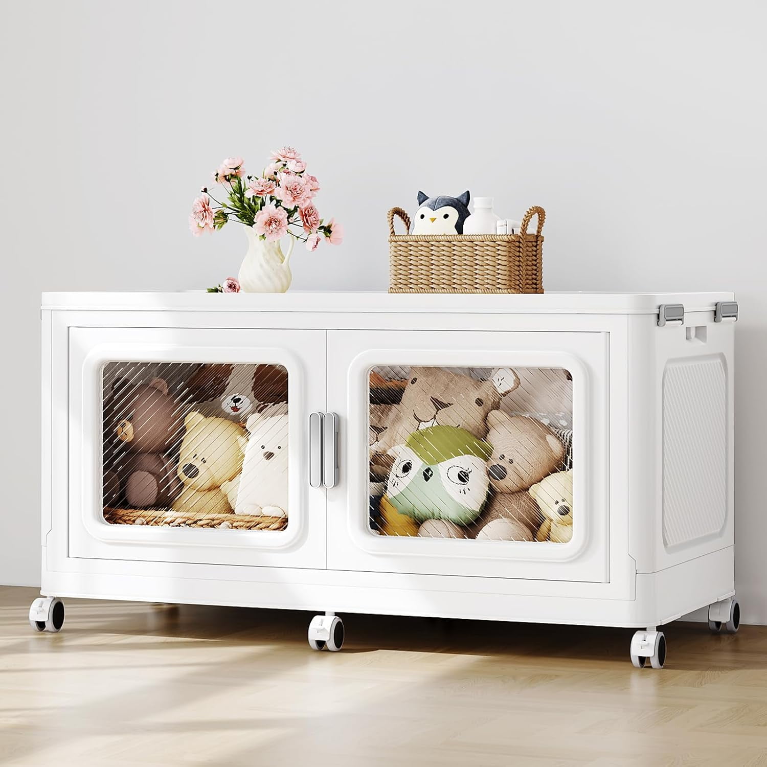 55Gal Extra Large Storage Bins with Lid, 220Qt Plastic Stackable ...