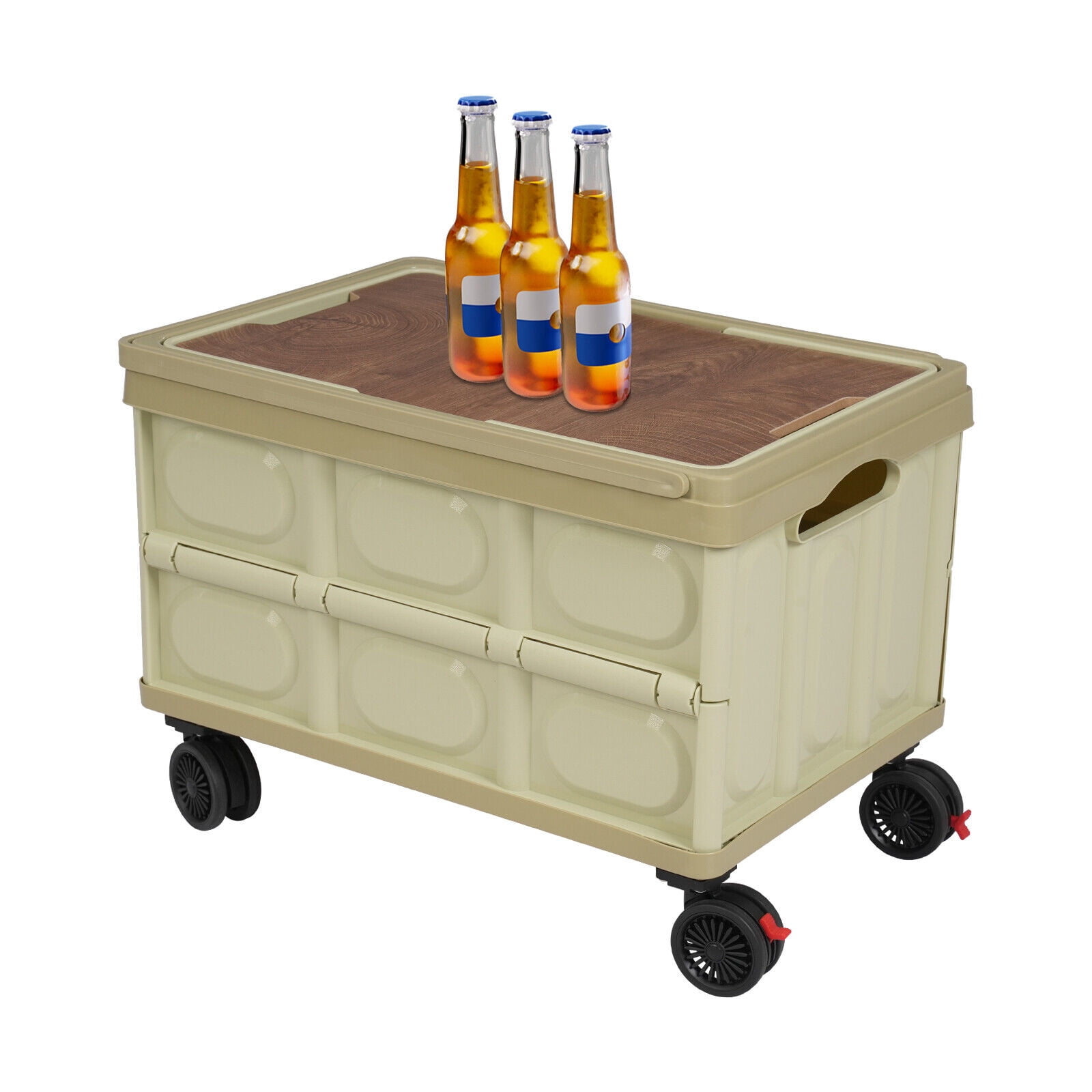 55L Green Foldable Cart Green Large Capacity Container Outdoor Storage ...