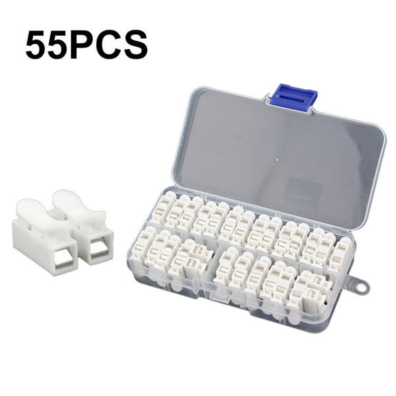55PC CH-2 quick Wire Connector Plug-in Terminal Block Electrical ...