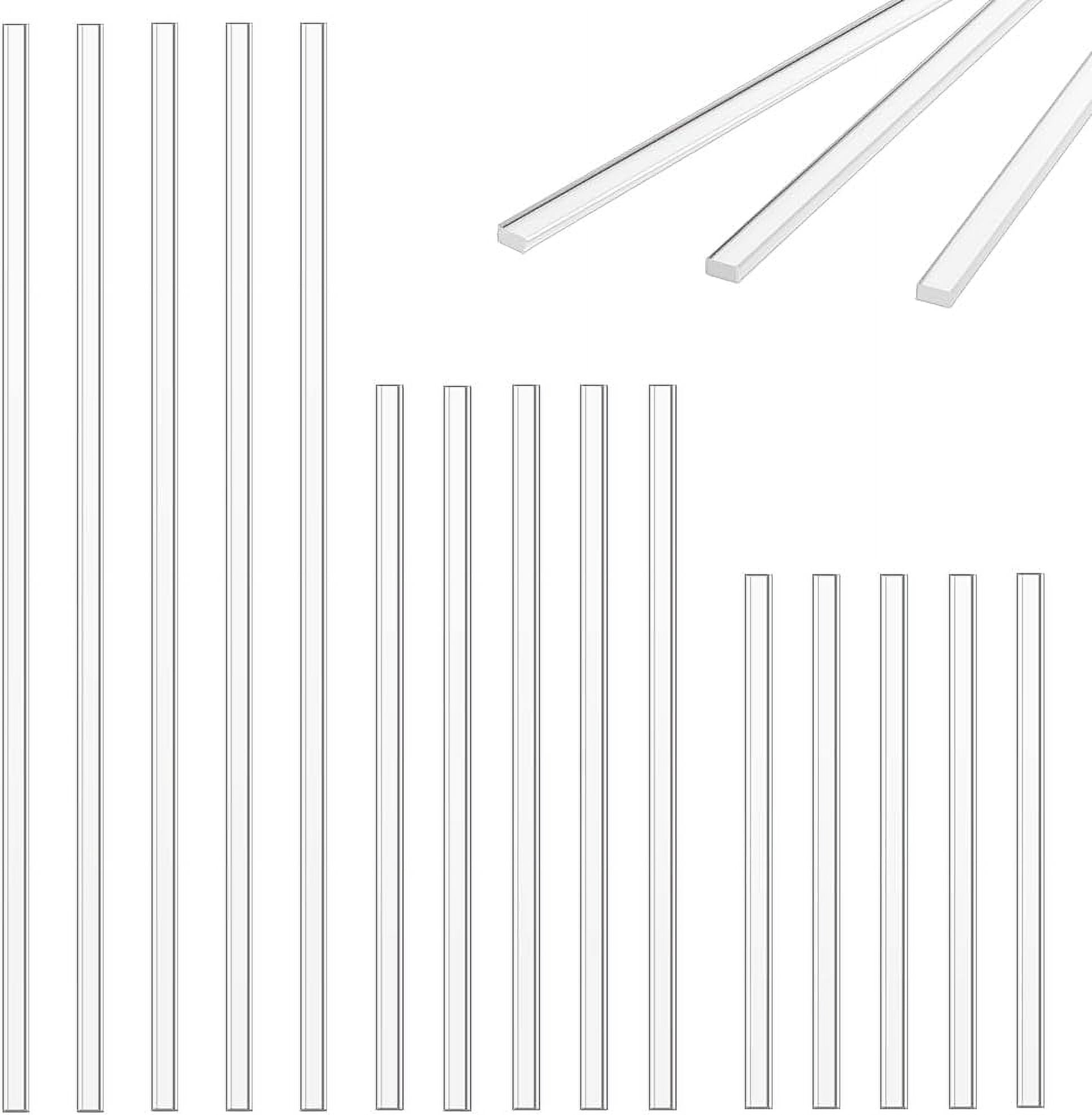 55Pcs Acrylic Lollipop Sticks Flat Clear Sticks for Cake Toppers Clear ...