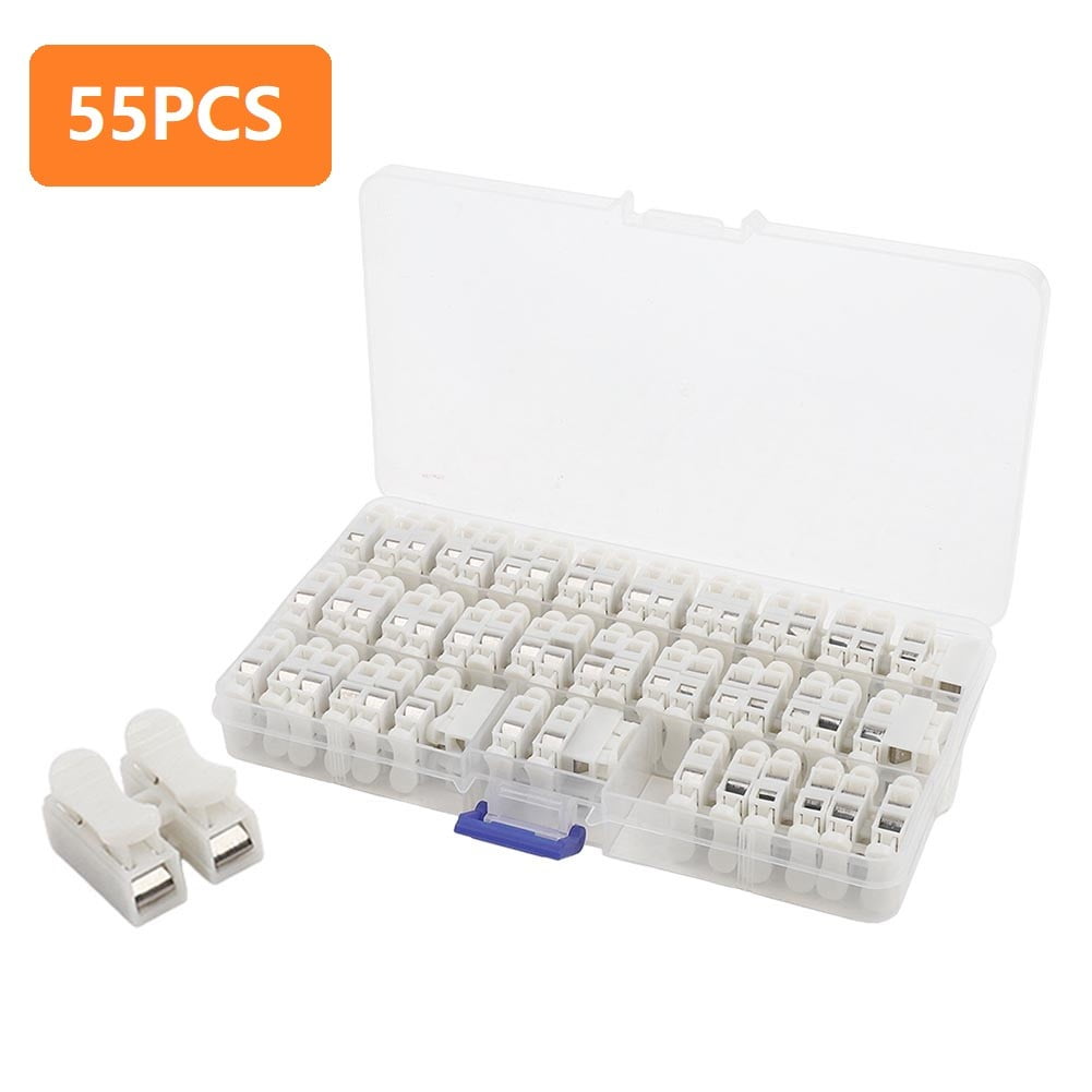 55Pcs Ch-2 Quick Connect Terminal 220V 10A Wire Branching And Parallel ...