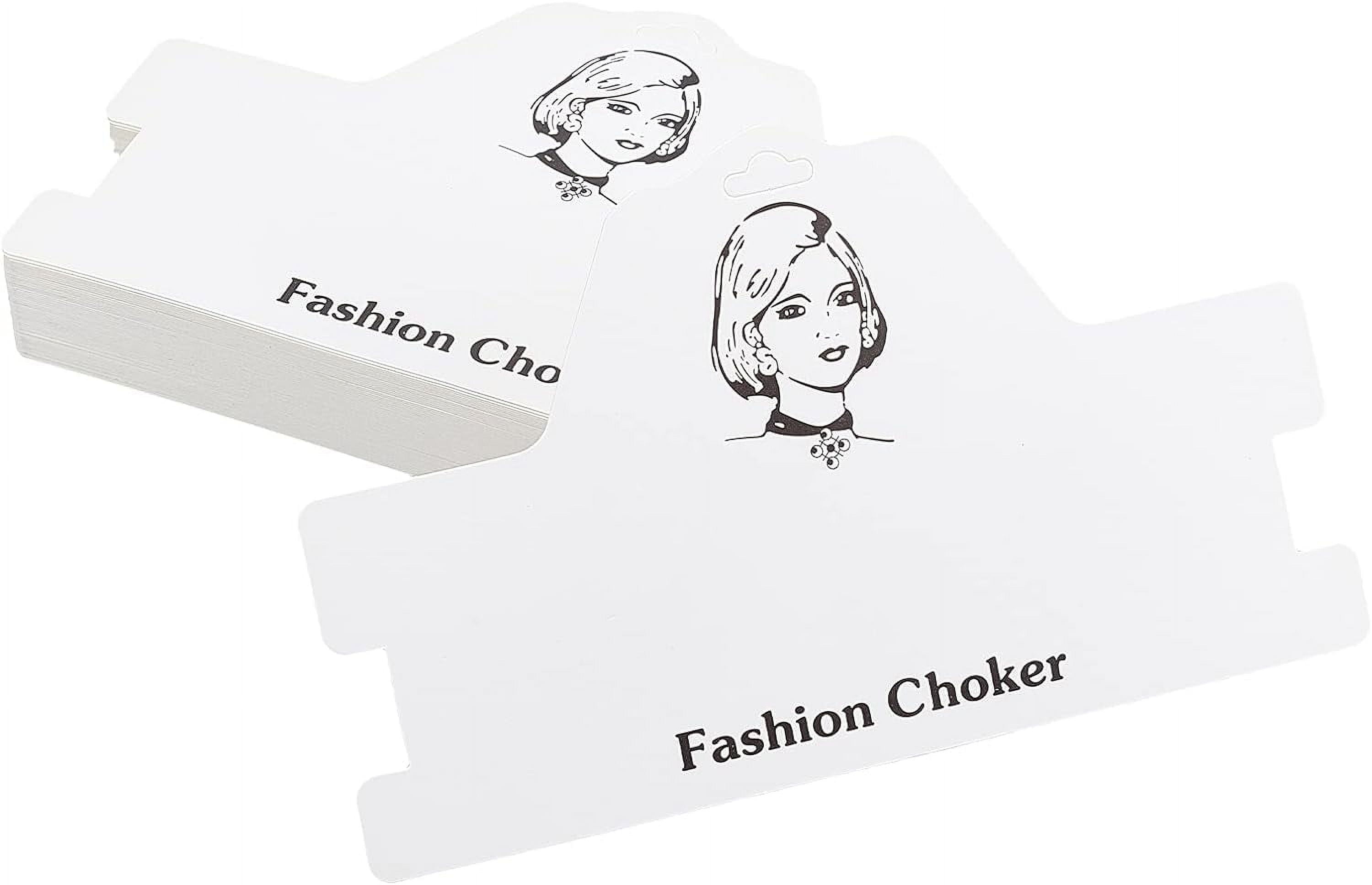 55Pcs Clavicle Necklace Display Card Cardboard Fashion Choker Display ...