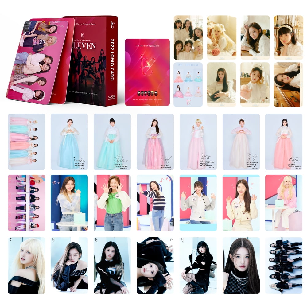 55Pcs Kpop IVE LOMO Cards ELEVEN Album Postcards IVE I’VE MINE Poster ...
