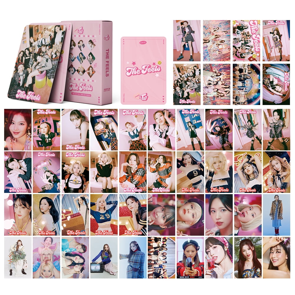 55Pcs Kpop Twice Photo Cards Twice The Feels Lomo Cards Twice The Feels Album Cards Twice 2021 ...