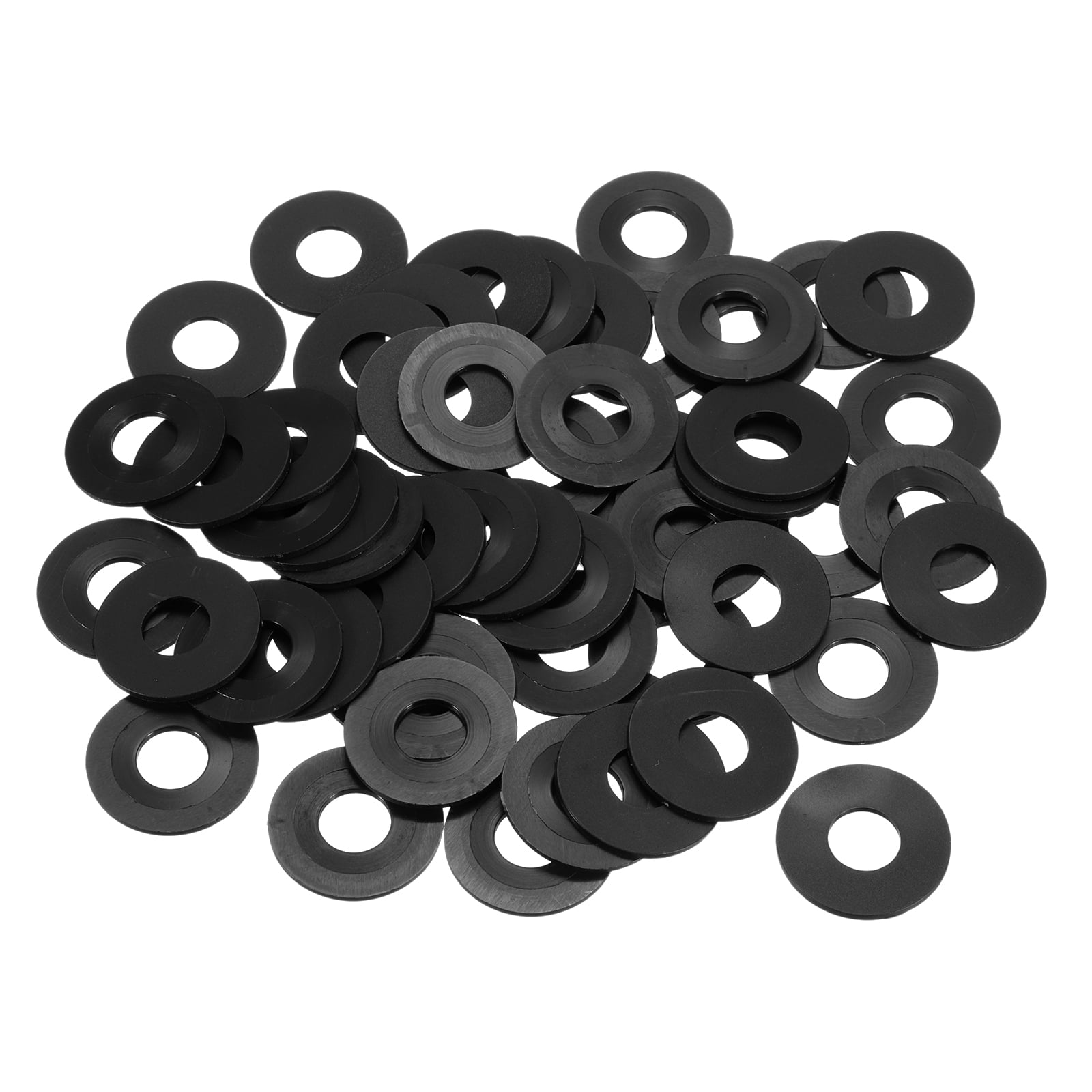 55Pcs M12 Nylon Flat Washers Plastic Washer 12mm ID 30mm OD 1.5mm Thick ...