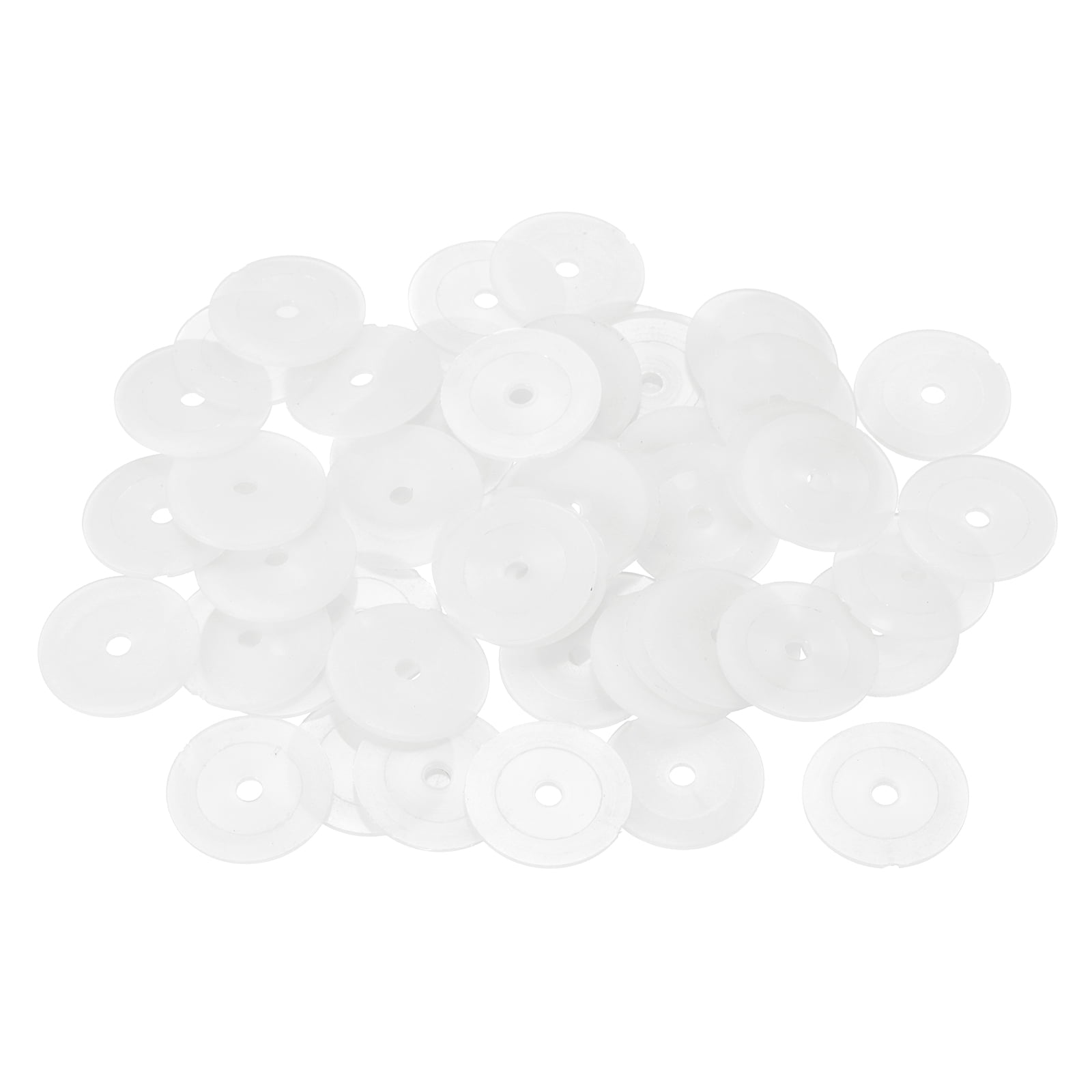55Pcs M3 Nylon Flat Washers Plastic Washer 3mm ID 20mm OD 1mm Thick ...