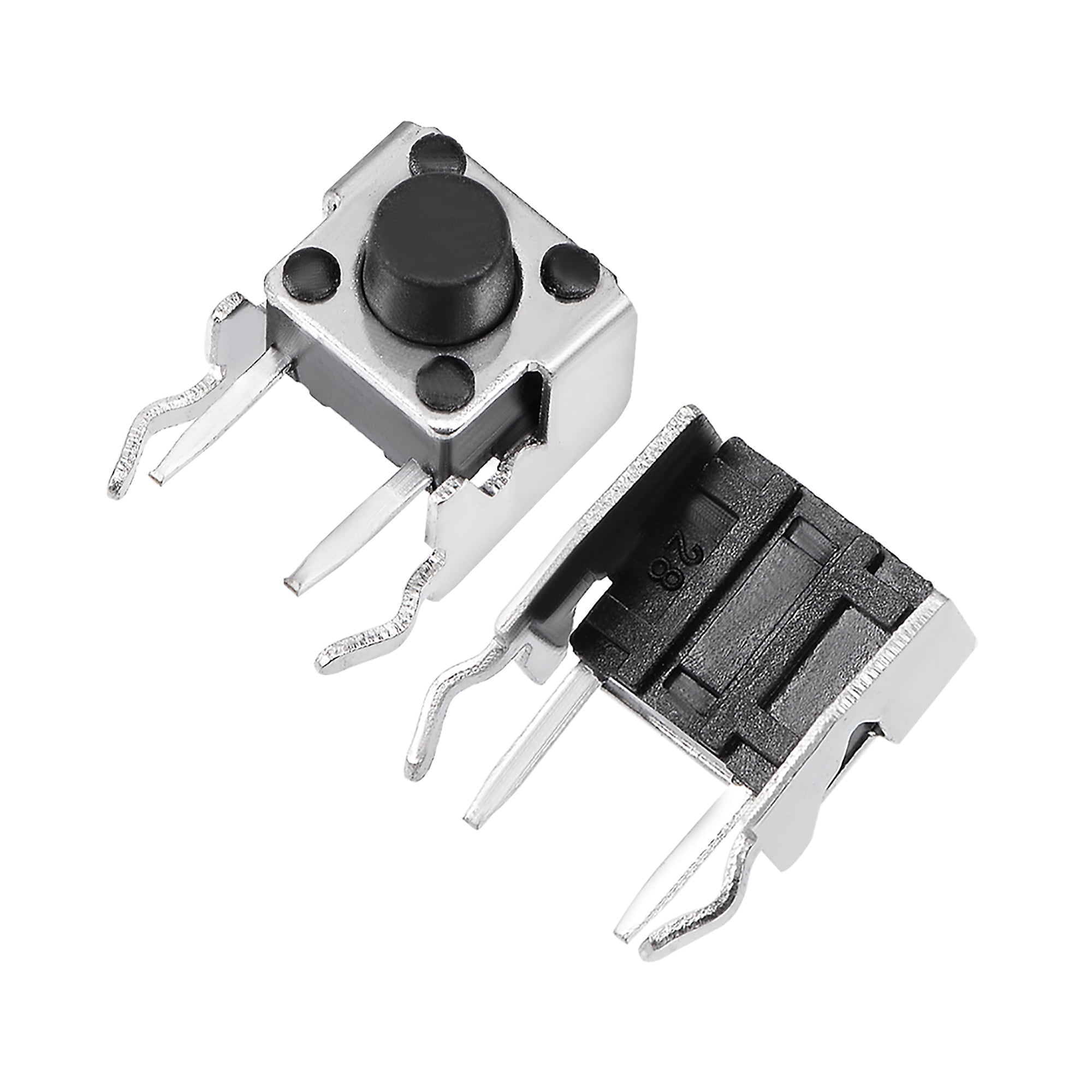 55Pcs Momentary PCB Bracket Push Button Tact Tactile Switch DIP 2 ...