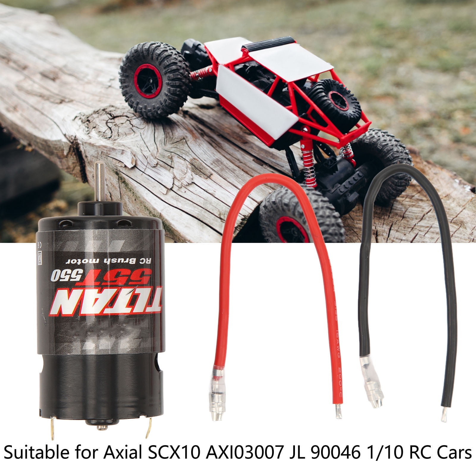 55T 550 Brushed Motor, High for 1/10 RC Cars, Enhanced Power Durability ...