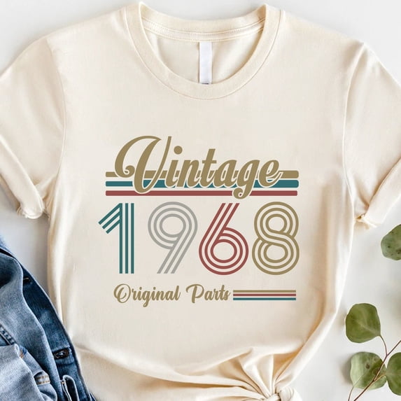55Th Birthday Shirt,Vintage 1968 Shirt,55Th Birthday Gift For Women ...