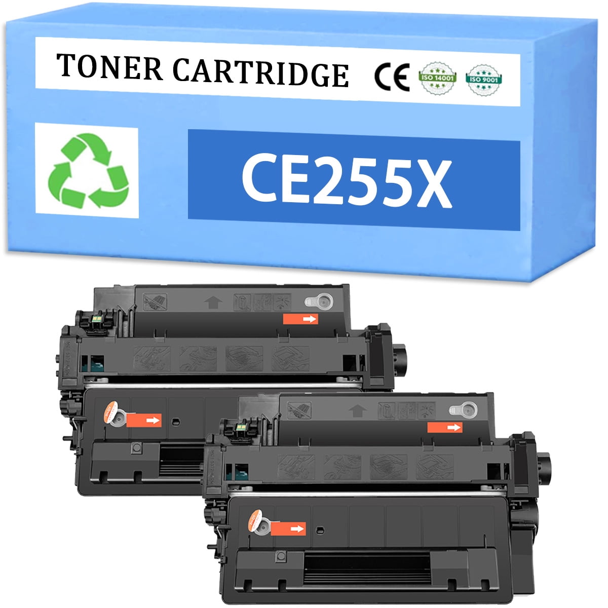 55X CE255X Toner Cartridge 12.5K, Compatible for HPLaserJet Enterprise ...