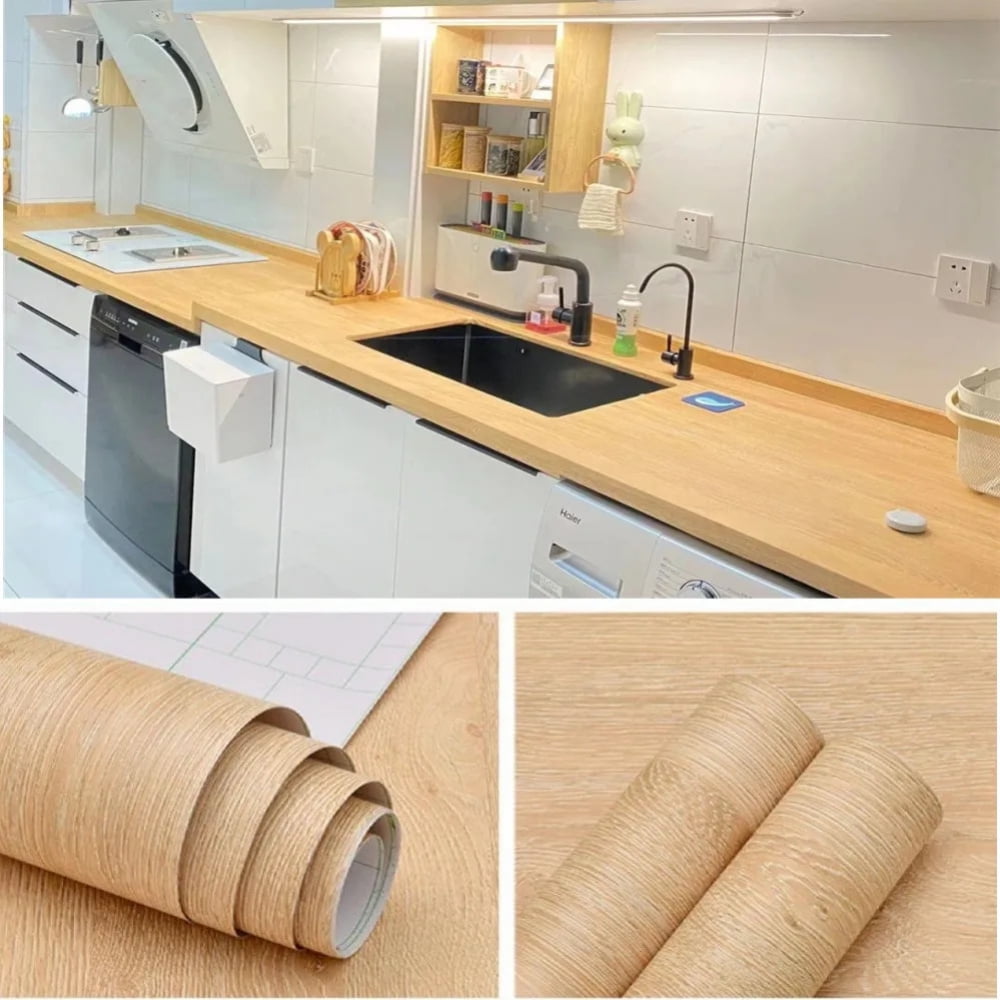 55cm Wood Grain Sticker Self-adhesive High Quality Wallpaper Suitable ...
