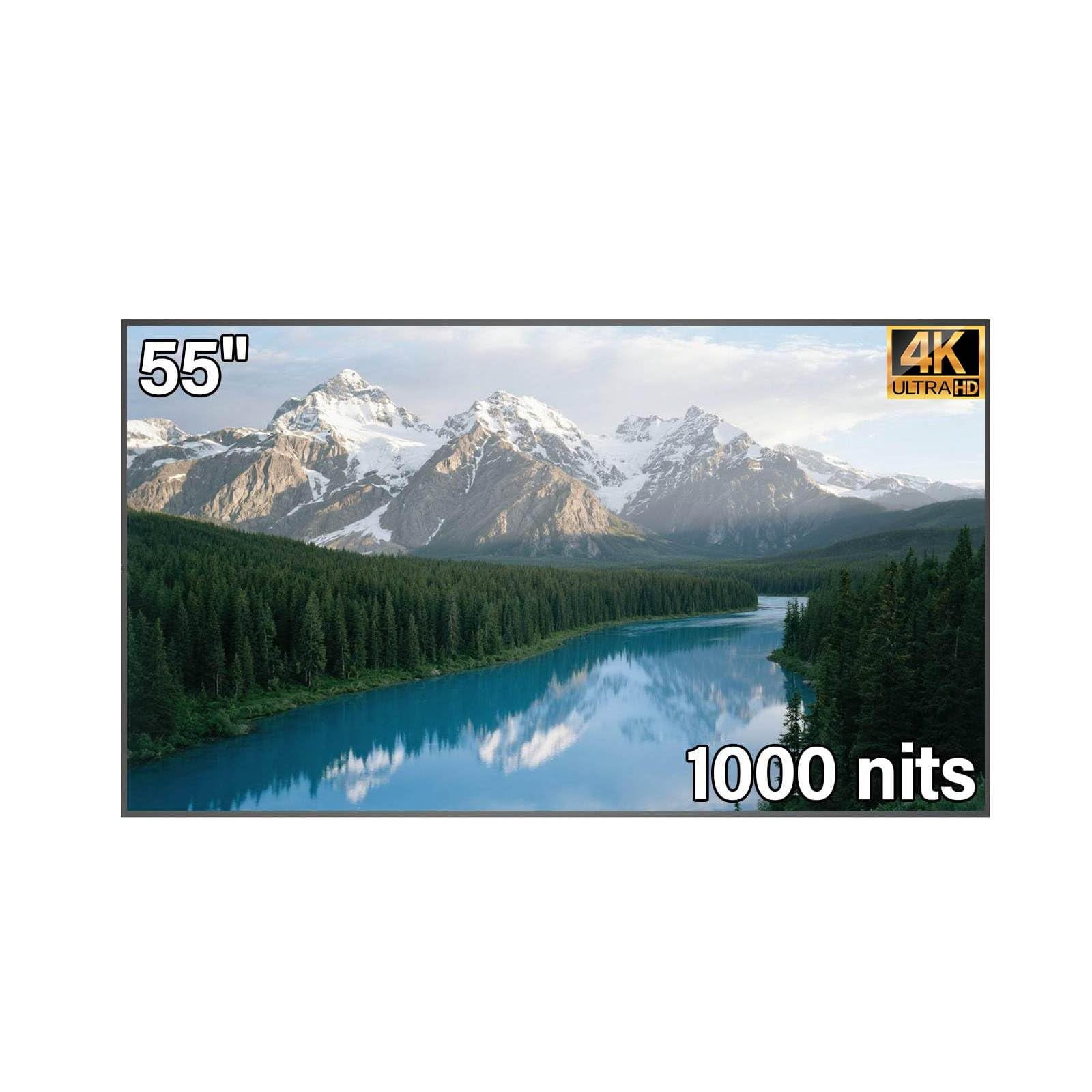 55inch 4K Digital Signage Display, 1000nits High Brightness, LCD ...