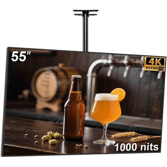 55inch Digital Signage Display, 4K UHD 1000nits High Brightness Digital ...