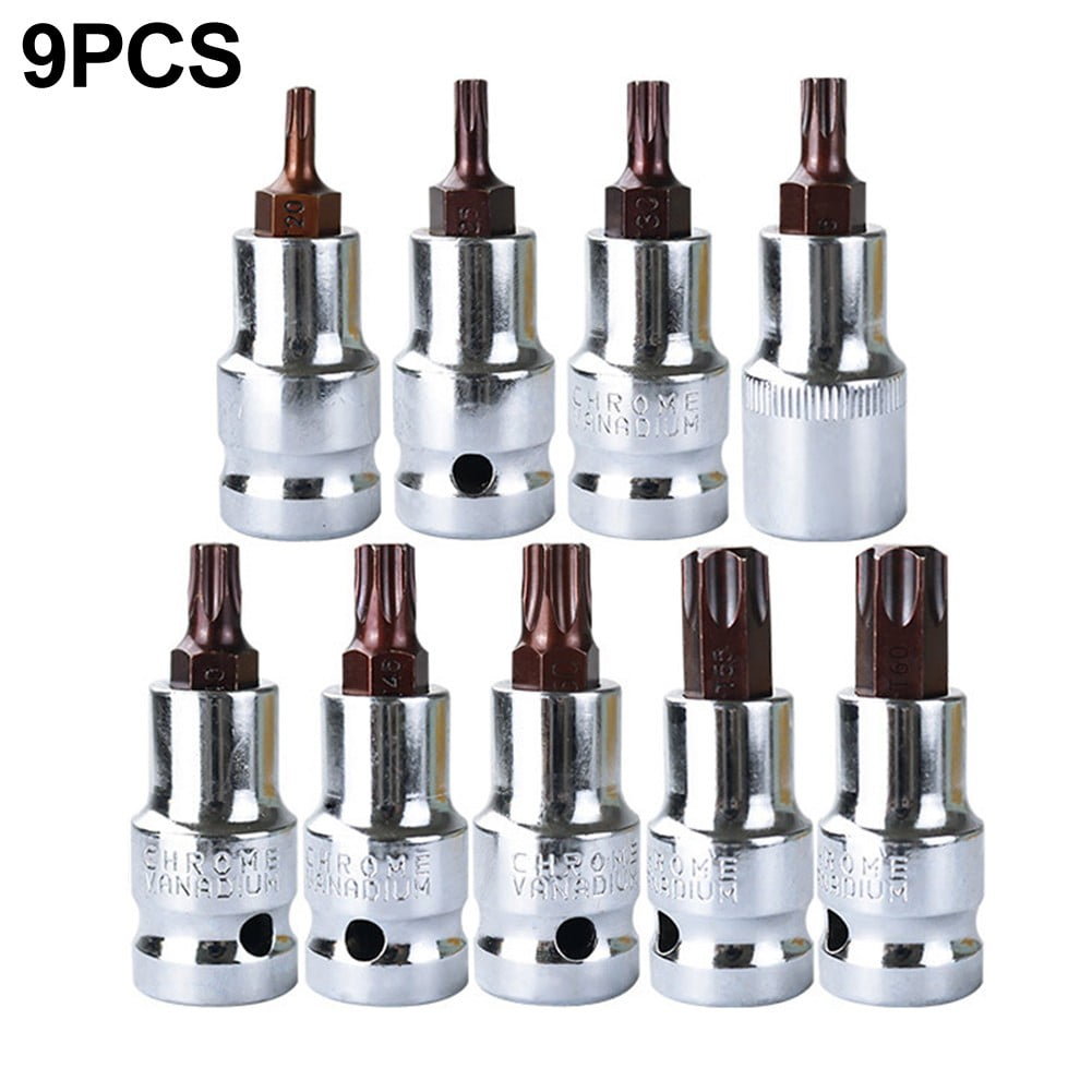 55mm Hex T-Shaped Screwdriver Socket Bit 1/2 Electric Wrench Socket Set ...