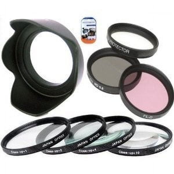 55mm Multi-Coated 7 Piece Filter Set Includes 3 PC Filter Kit (UV-CPL ...