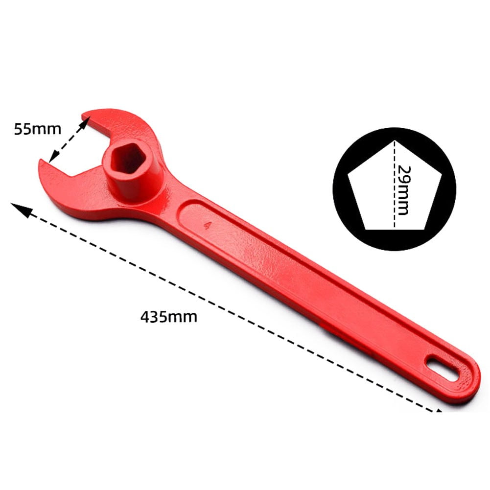 55mm Open-end Outdoor Fire Hydrant Spanner Cast Steel Opening Switch ...