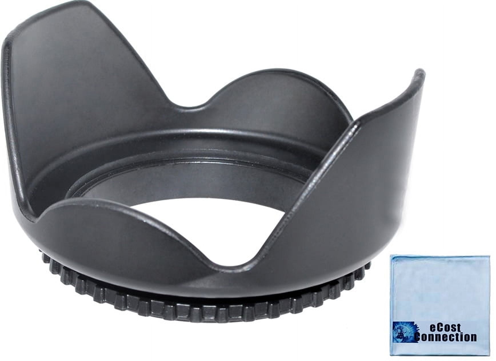 55mm Pro Series Hard Tulip Lens Hood for DSLR Cameras & an ...