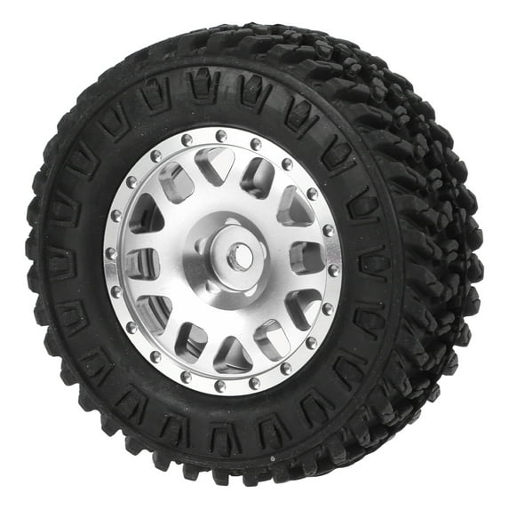 55mm RC Tires Wheel Rims Set, Durable Rubber Alloy, 1/24 Scale, 4pcs ...