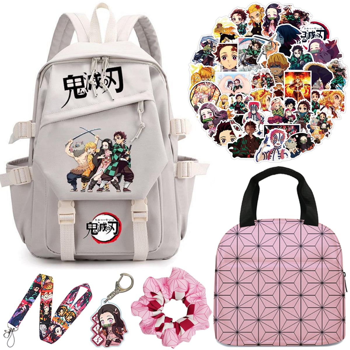 55pcs Anime Demon Slayer Nezuko School Backpack kits - Walmart.com