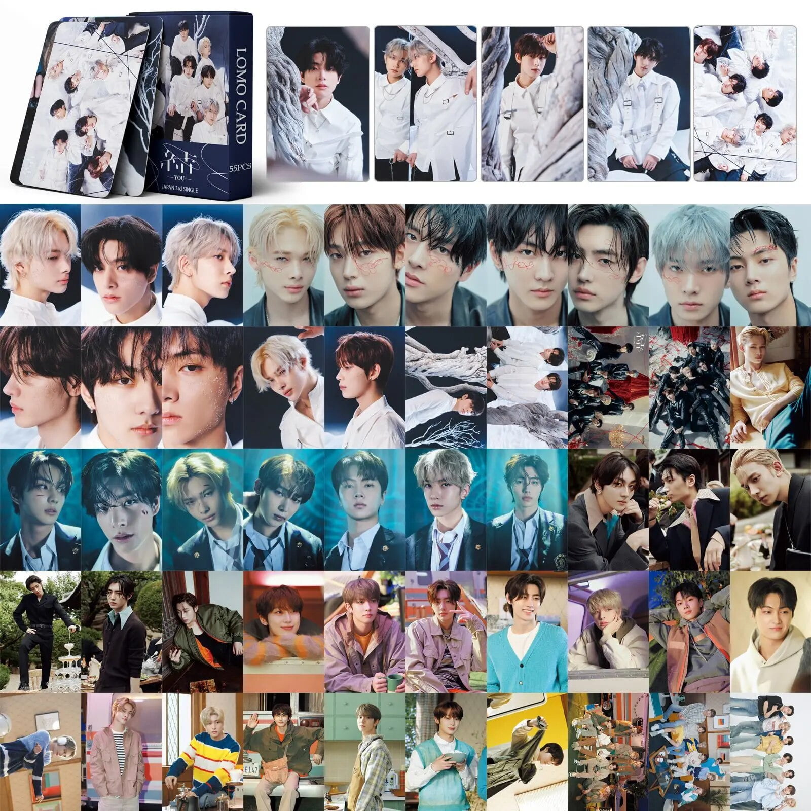 55pcs/Box Kpop IVE A DREAMY DAY lomo cards Bunny Land photocards idol ...