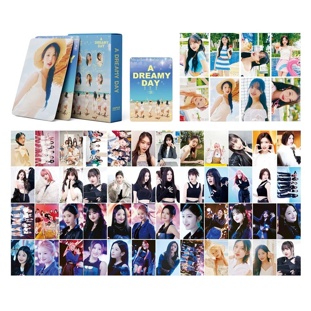 55pcs/Box Kpop IVE A DREAMY DAY lomo cards Bunny Land photocards idol ...