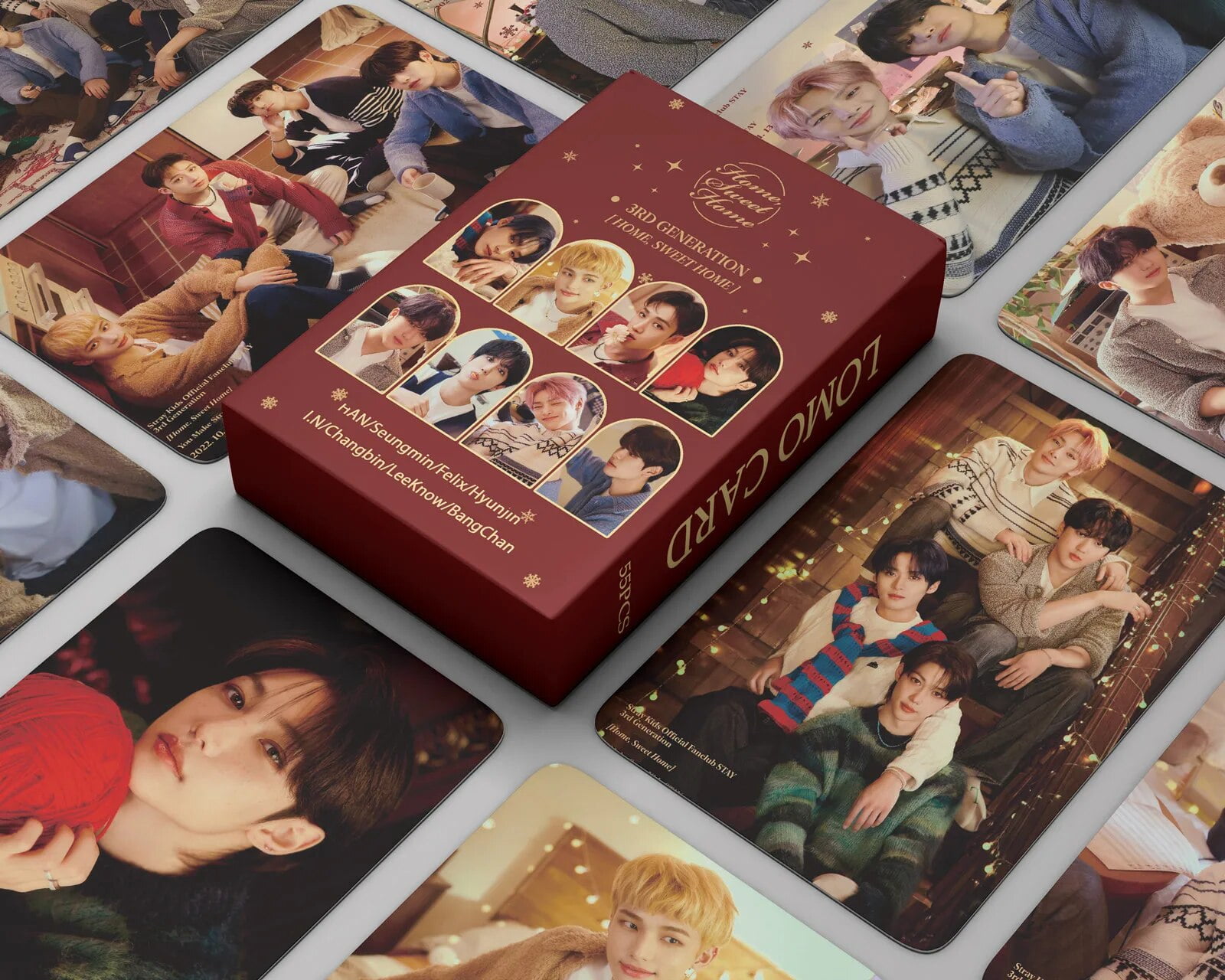 55pcs/Box Kpop Stray kids Room Mates lomo cards time out NO EASY ...