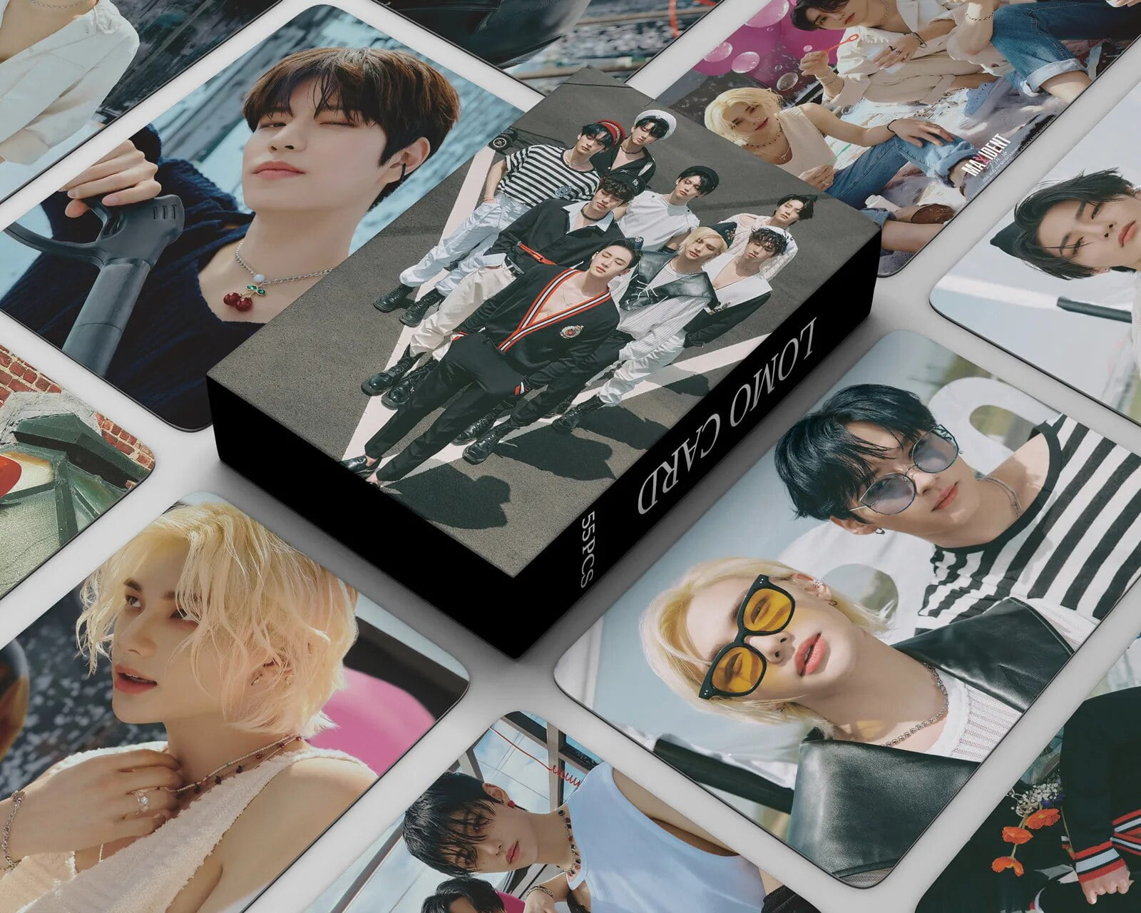 55pcs/Box Kpop Stray kids Room Mates lomo cards time out NO EASY ...
