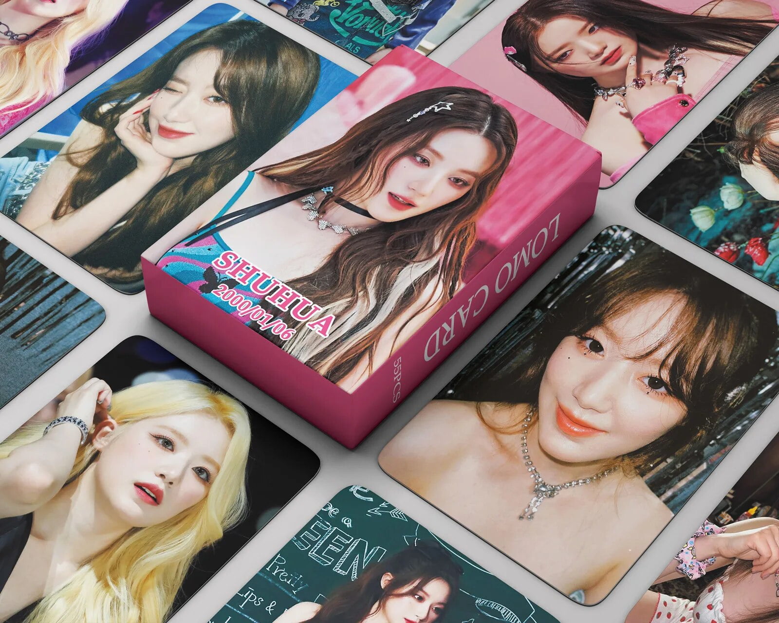55pcs/Set Kpop GIDLE photocards Minnie Miyeon Soyeon solo lomo cards ...