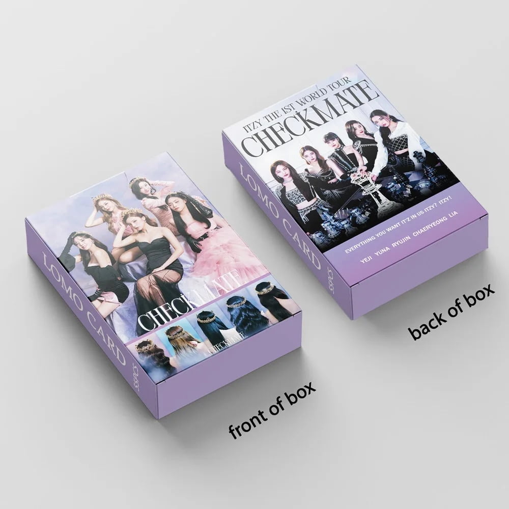 55pcs/Set Kpop ITZY BORN TO BE photocards CHESHIRE Blah Blah Blah lomo cards itzy album RINGO ...