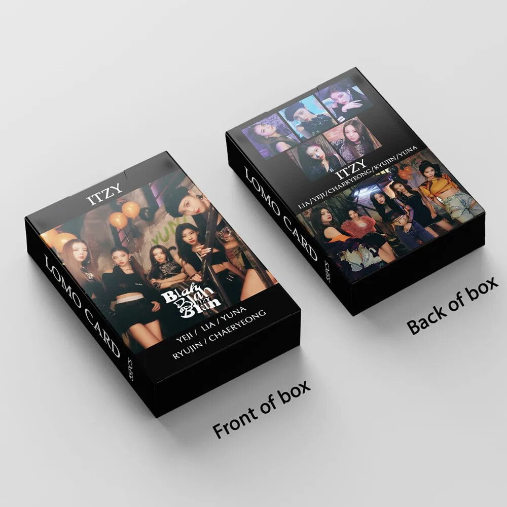 55pcs/Set Kpop ITZY BORN TO BE photocards CHESHIRE Blah Blah Blah lomo cards itzy album RINGO ...