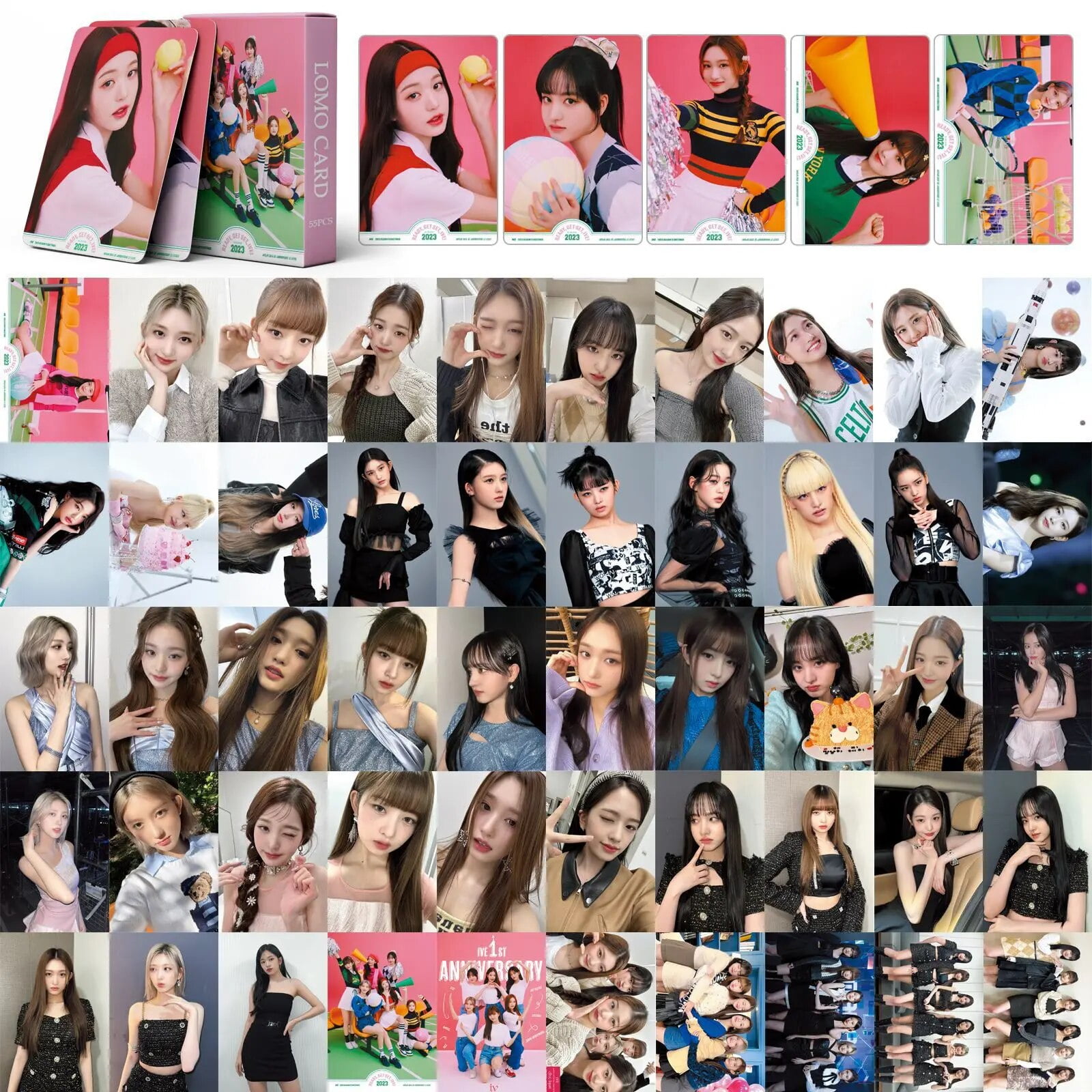 55pcs/box Kpop NMIXX expérgo lomo cards I’ve IVE IU Photocards Idol ...