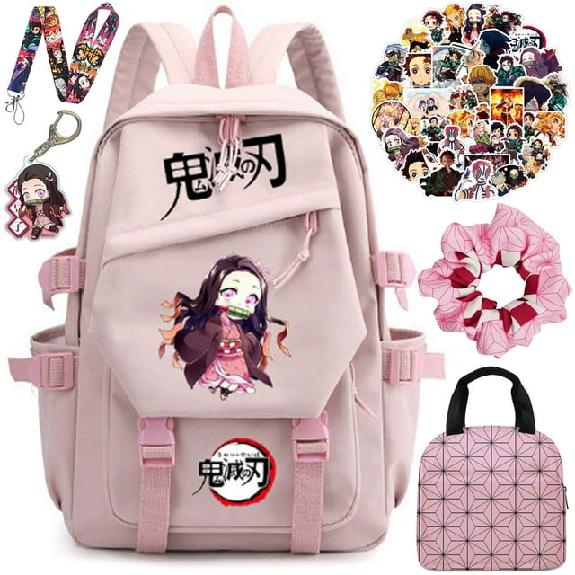 55pcs/set Demon Slayer Nezuko Book Bags School Backpacks - Walmart.com
