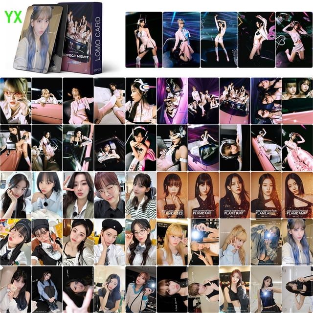 55pcs/set KPOP LE SSERAFIM Album Perfect Night Single LOMO Card KIM ... 55pcs/set KPOP LE SSERAFIM Album Perfect Night Single LOMO Card KIM ...