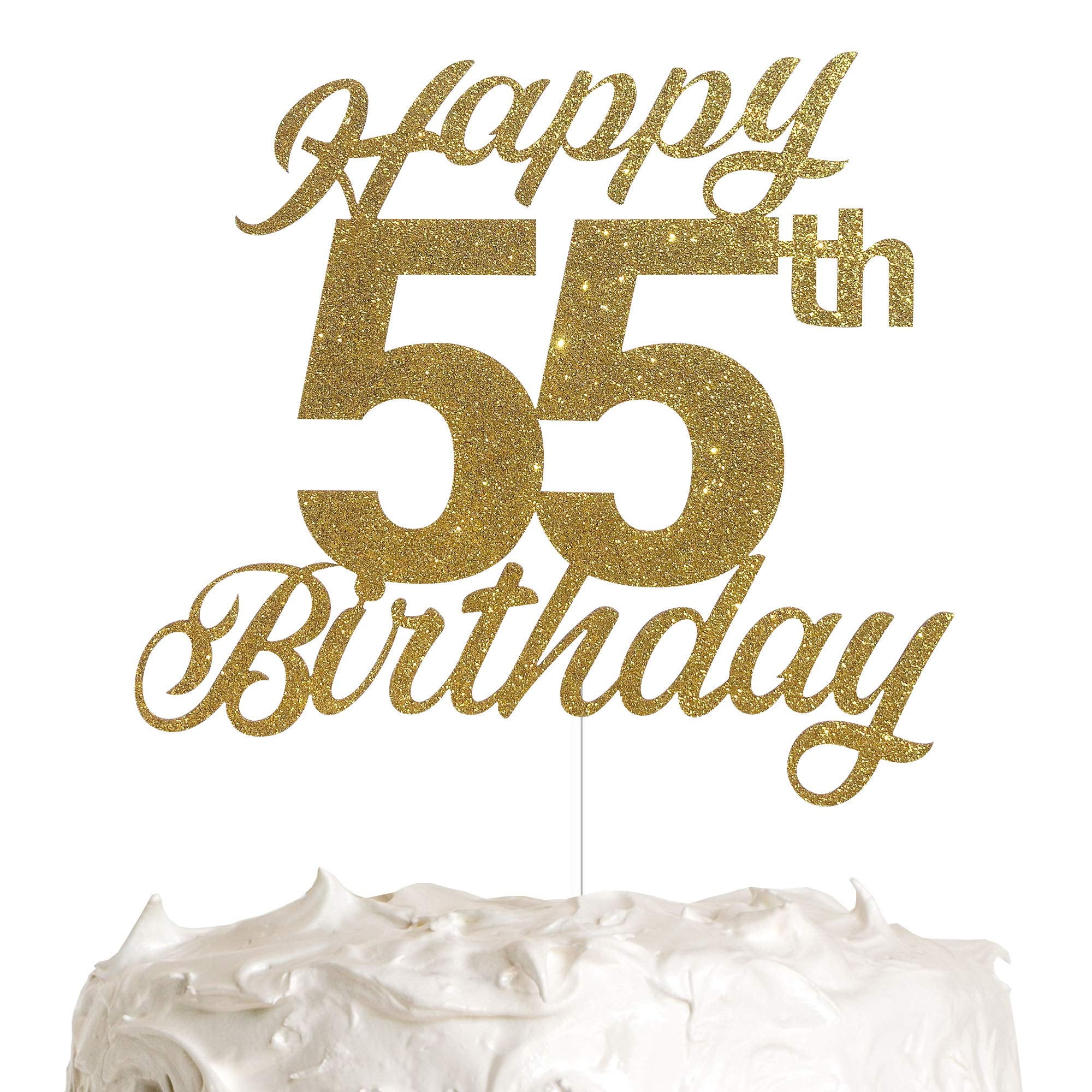55th Birthday CakeITSC Topper, Birthday Party Decorations with Premium ...