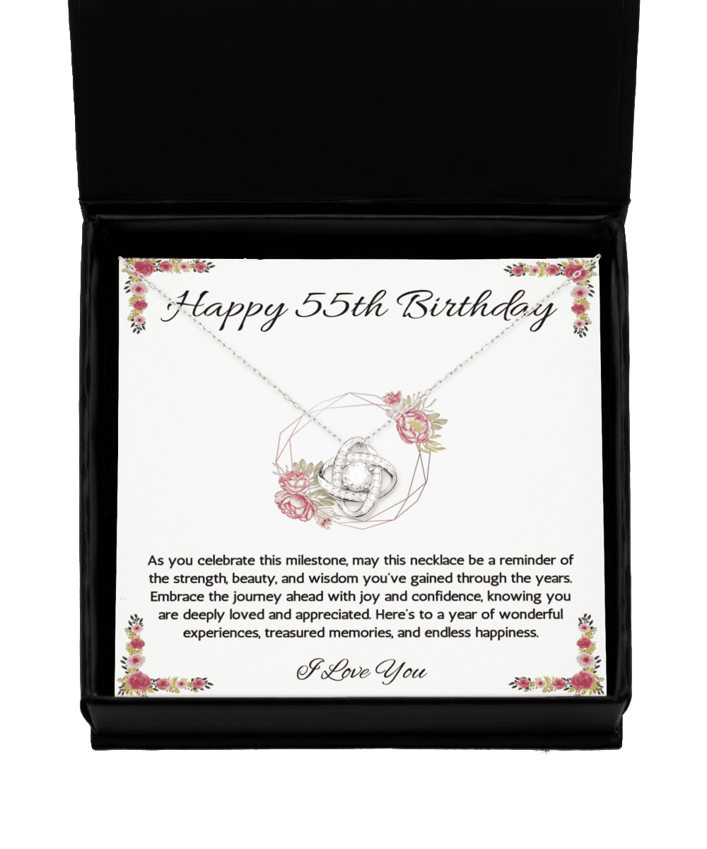 55th Birthday Gift Necklace, 55th Birthday Jewelry, Turning 55 ...