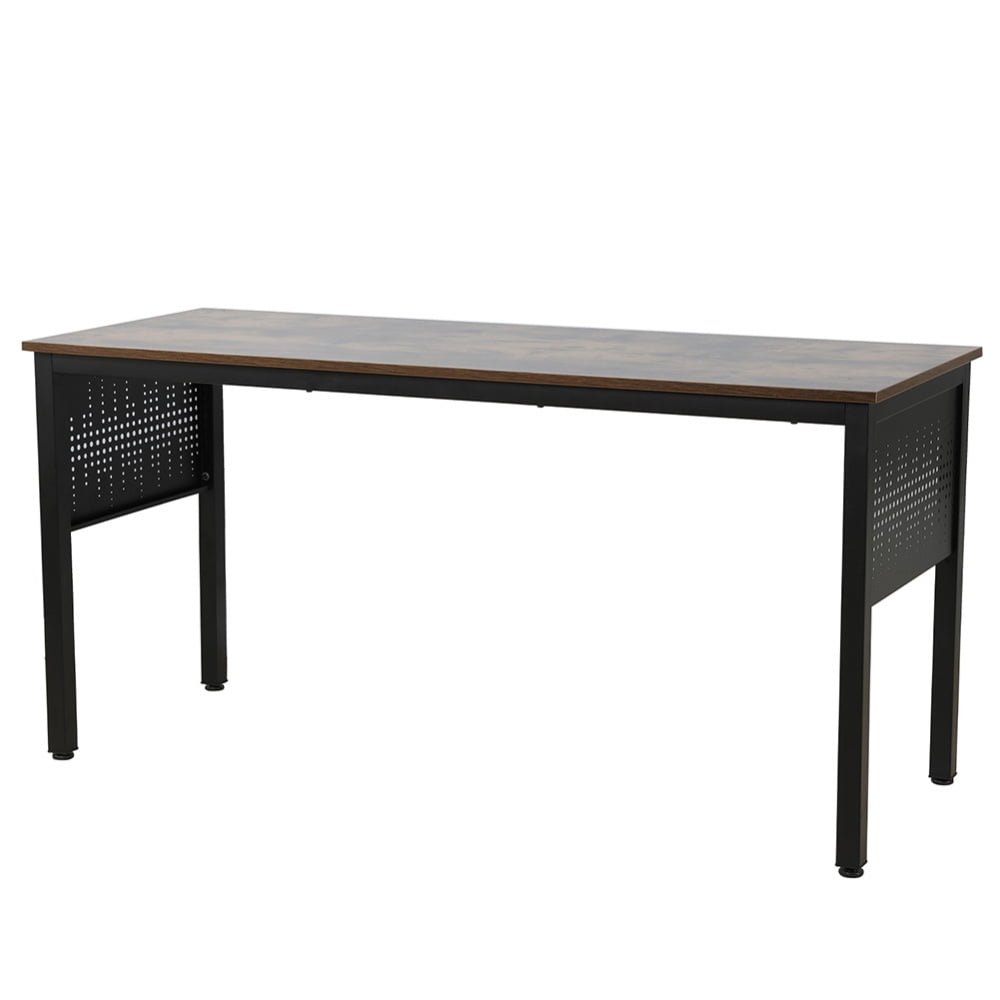 55x24 inch Home Office Desk Workstation with Metal Decorative Panel ...