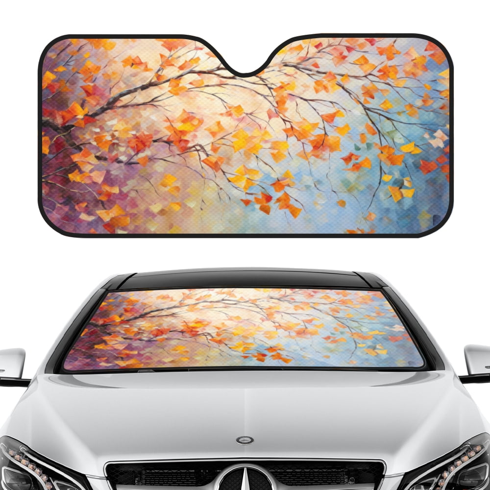 55x30 Inch Windshield Sun Shade for Car & SUV, Front Window Sun Visor ...