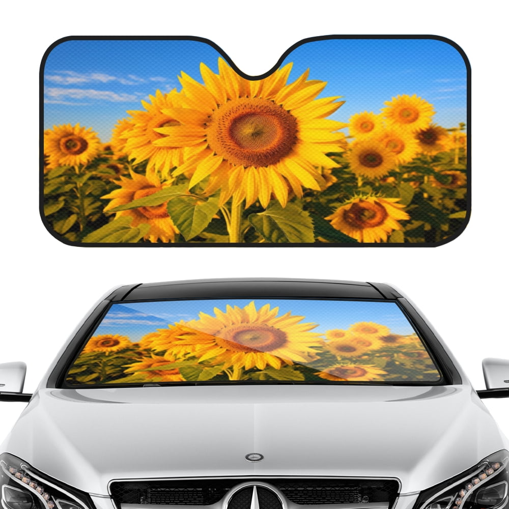 55x30 Inch Windshield Sun Shade for Car & SUV, Front Window Sun Visor ...