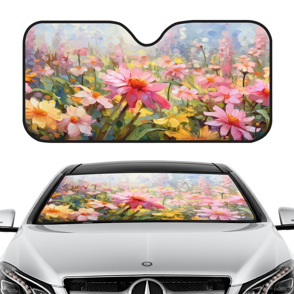 55x30 Inch Windshield Sun Shade for Car & SUV, Front Window Sun Visor ...