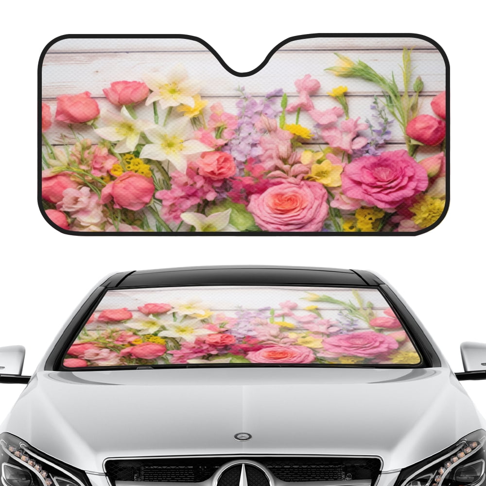 55x30 Inch Windshield Sun Shade for Car & SUV, Front Window Sun Visor ...