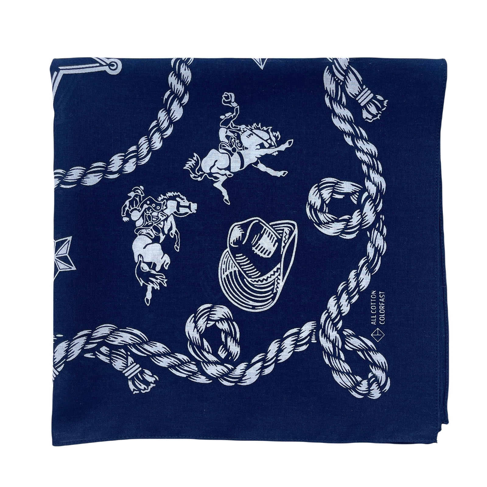 55x55cm Print Bandana Western Bandanas Fashion Neck Scarf Street Dance ...