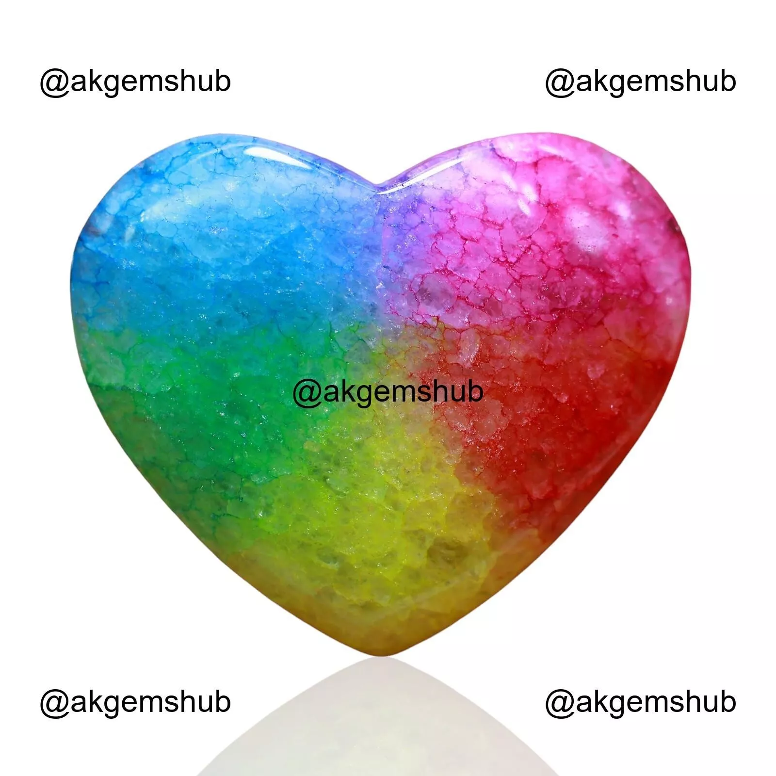 56.40 Cts Natural Solar Quartz Heart Cabochon for Necklace Making ...