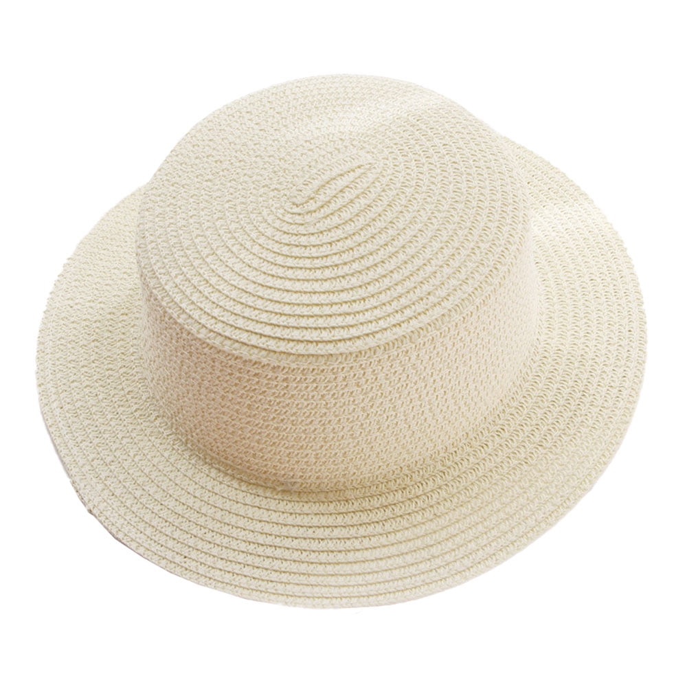 56-58cm hat circumference ladies summer foldable sunscreen straw hat sun hat flat top hat ...