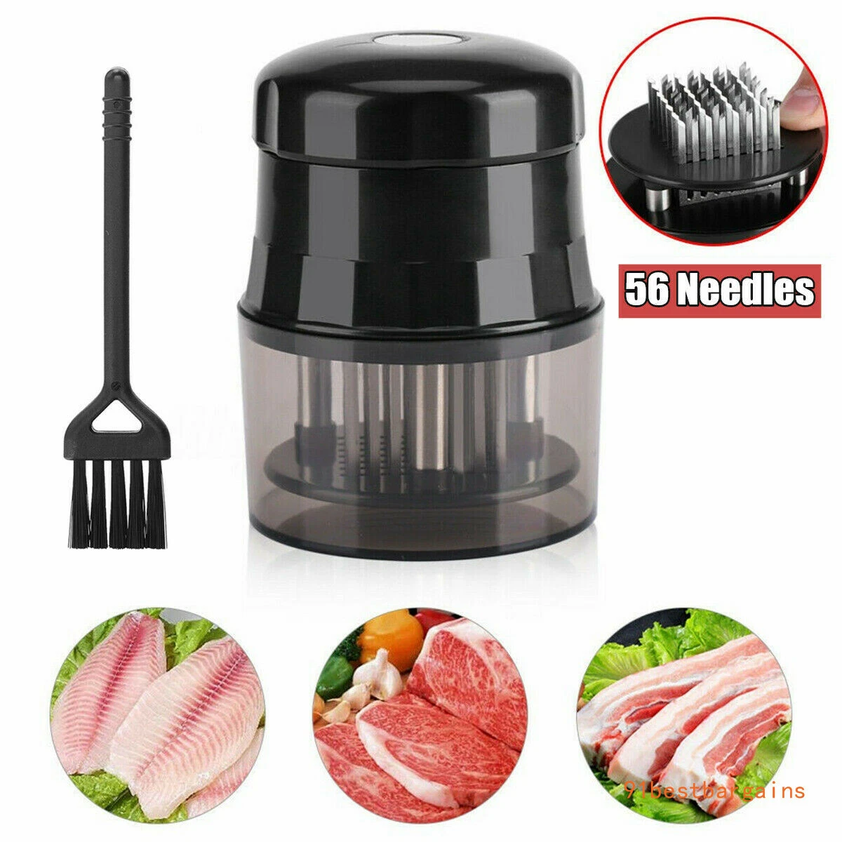 56 Blades Needle Meat Beaf Steak Tenderizer Mallet Hammer Knife Cooking ...