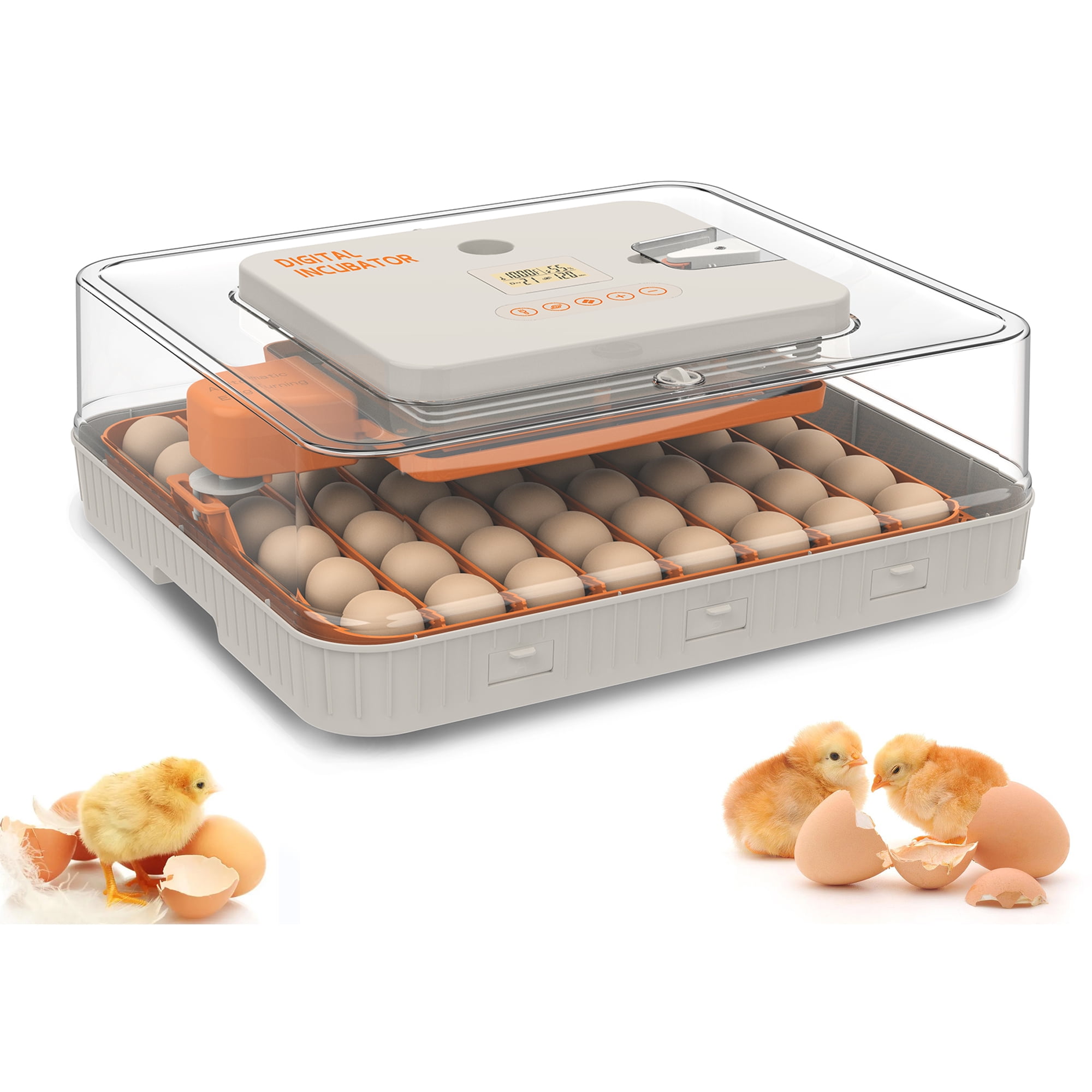 56 Egg Incubator with Automatic Turning & Humidity Control – Digital Poultry Hatcher for Chicken ...